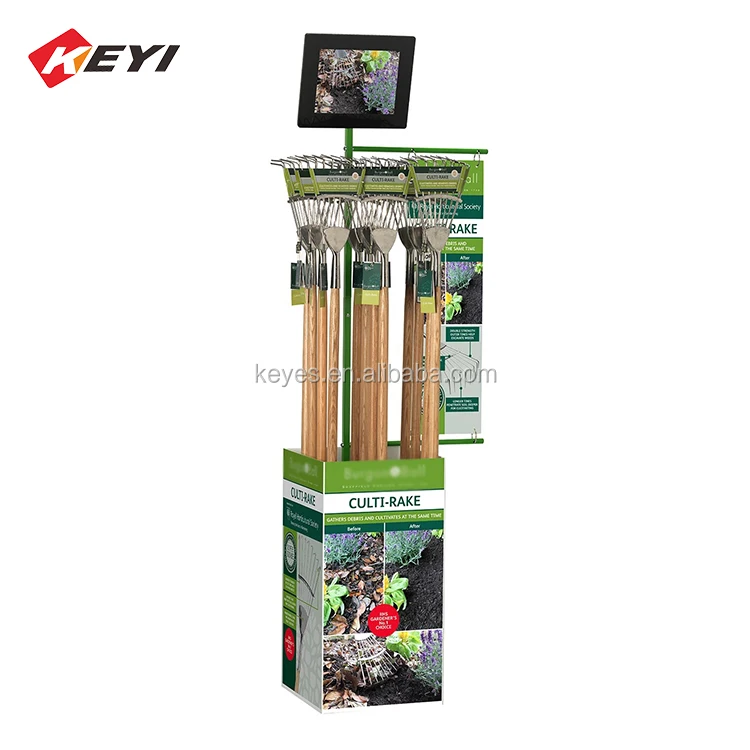 Large Garden Tools Display Stand Advertising Garden Tool Accessories ...
