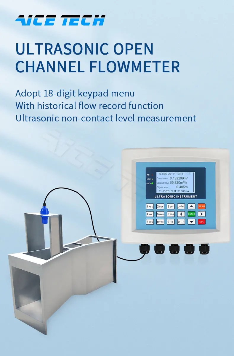 Aice Tech Parshall Trough Triangular Weir Rectangular Weir Channel Open Channel Flowmeter Flow ...