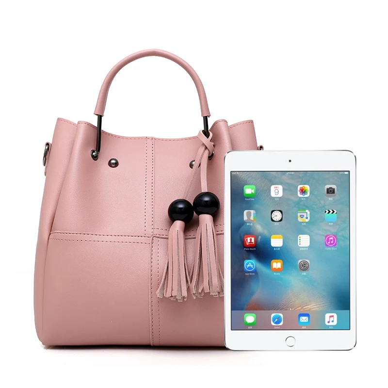 Fashion Womens Tote Bags Handbags Sets 3 Pieces Pu Leather Satchel ...