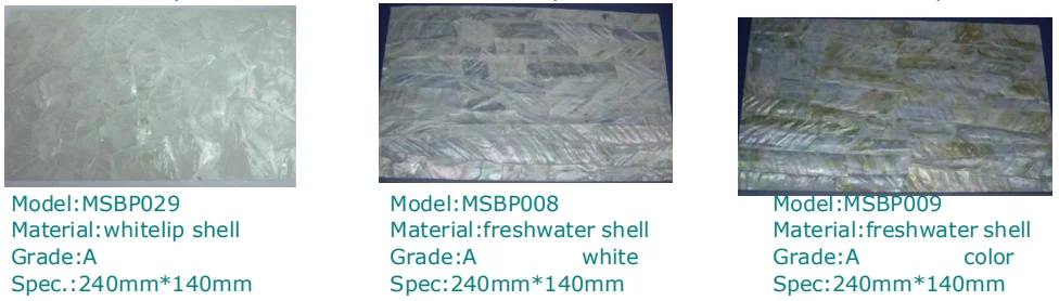 Mosaic Shape White Mop Sheets - Mother of Pearl Shell Inlay Veneer