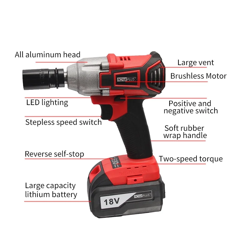 8905 Adjustable Torque Electric Cordless Impact Wrench - Buy Adjustable Torque Wrench,Electric ...