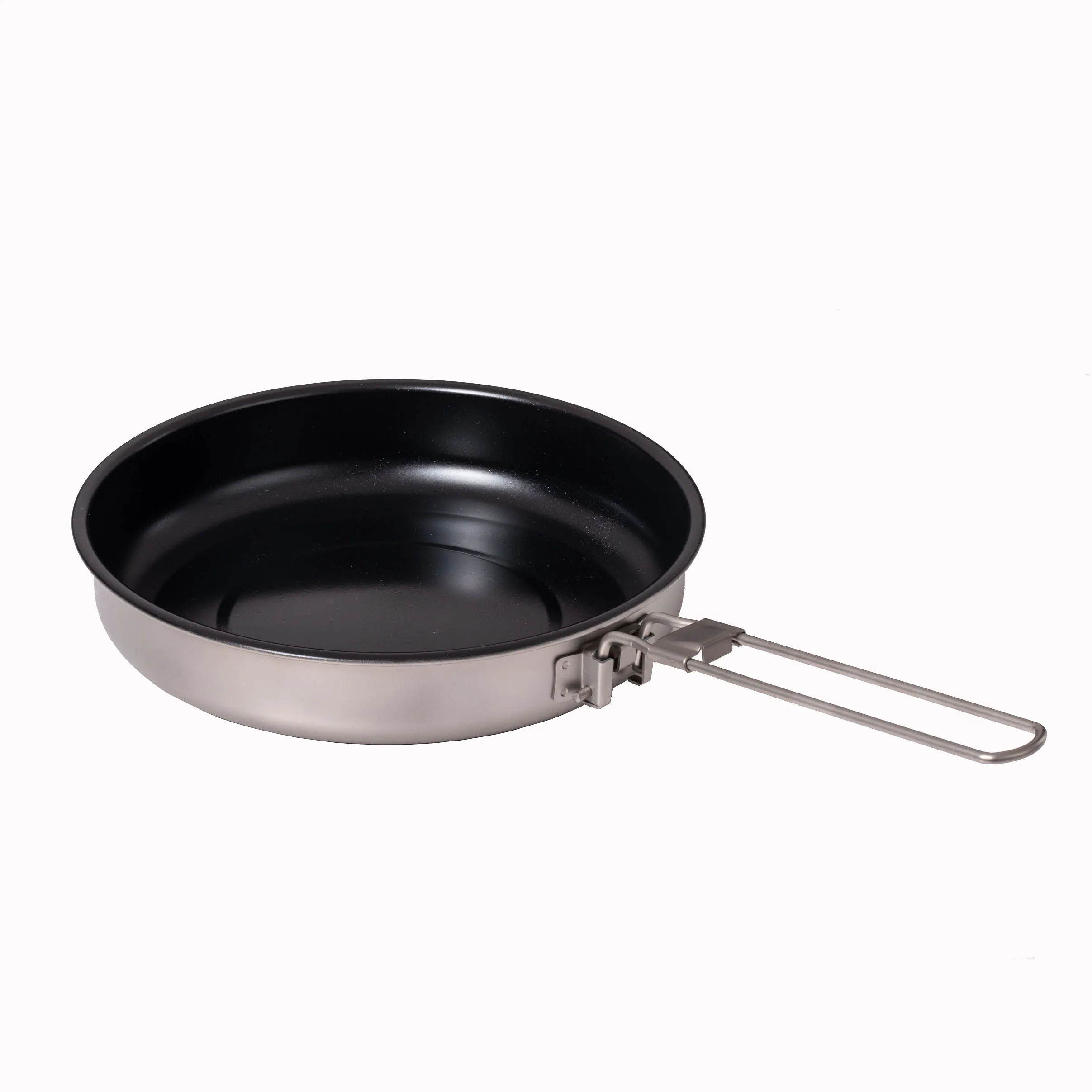 Lightweight Titanium Camping Non Stick Frying Pan For Outdoor Hiking ...