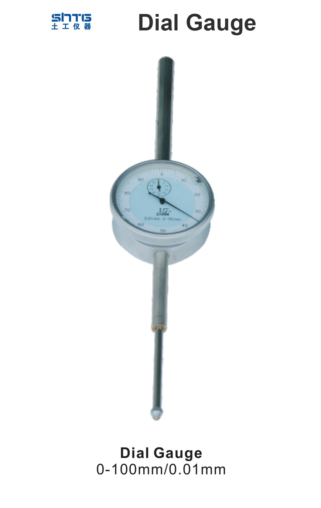 0-100 Mm Dial Indicator Dial Gauge Indicator With Hanger Precision 0.01 ...