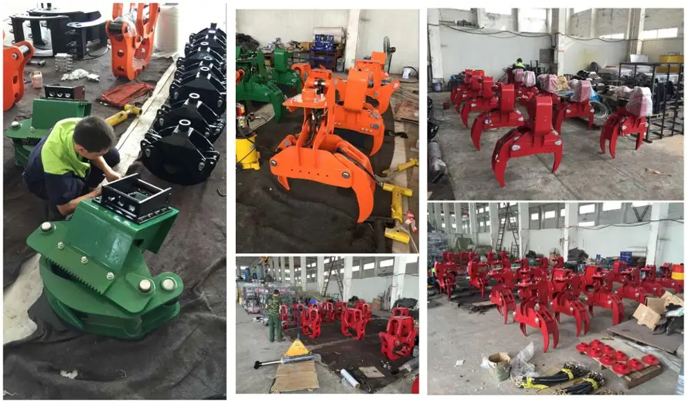 Cut Wood Machine Hydraulic Tree Wood Cutter Grapple with Shear Log ...