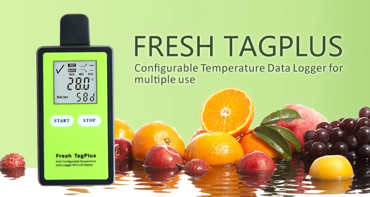 Freshliance Fresh Tagplus Multipoint Lcd Display Multi Use Cold Chain Temperature Data Logger ...