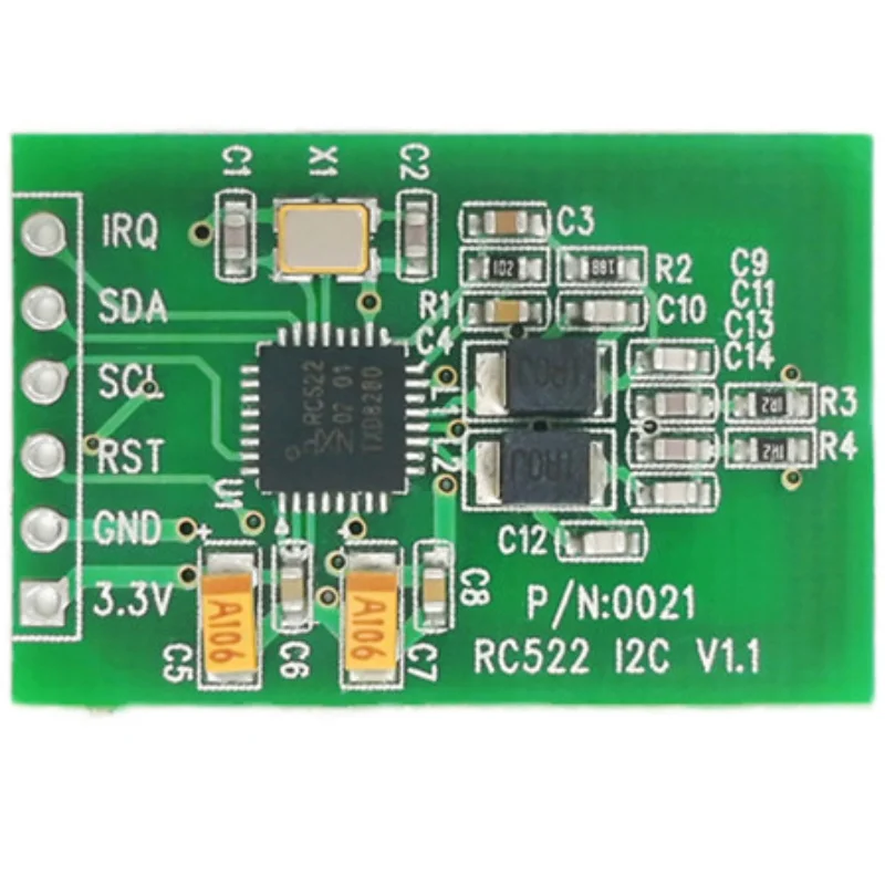 Taidacent Mini RC522 Card Reader I2C 13.56 Mhz RFID Module