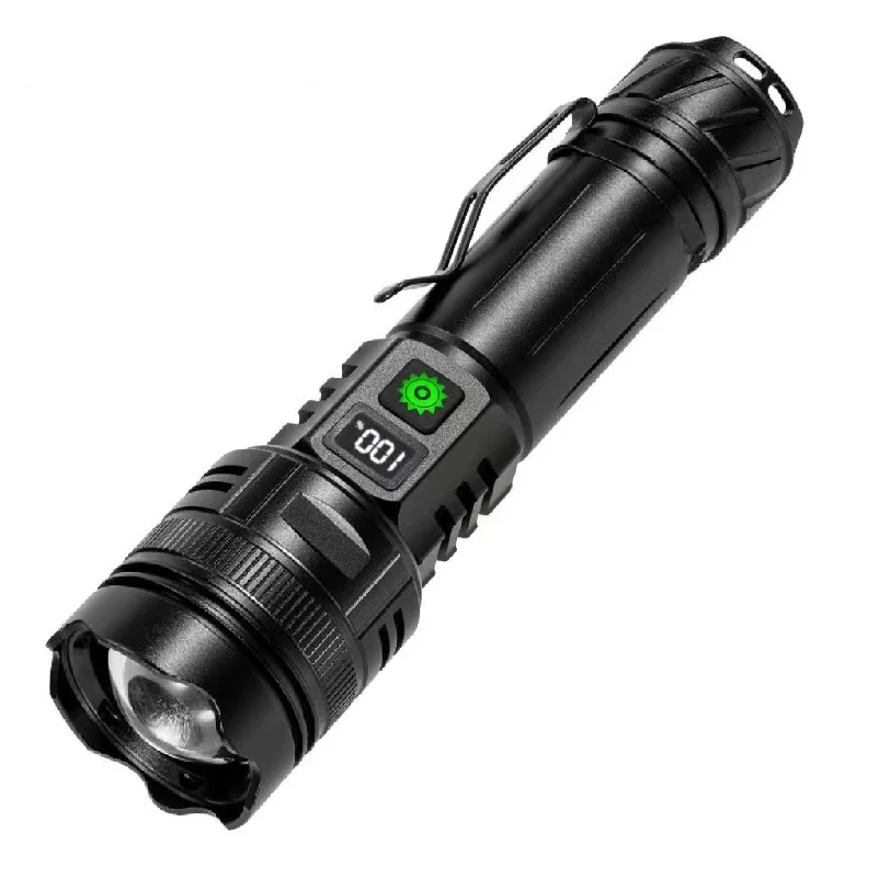 Outdoor Digital Power Display Flashlight 5000 Lumens Super Bright ...