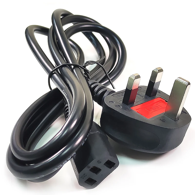 UK 3 Pin Plug to IEC C13 Kettle Lead Power Cord by VELLYGOOD