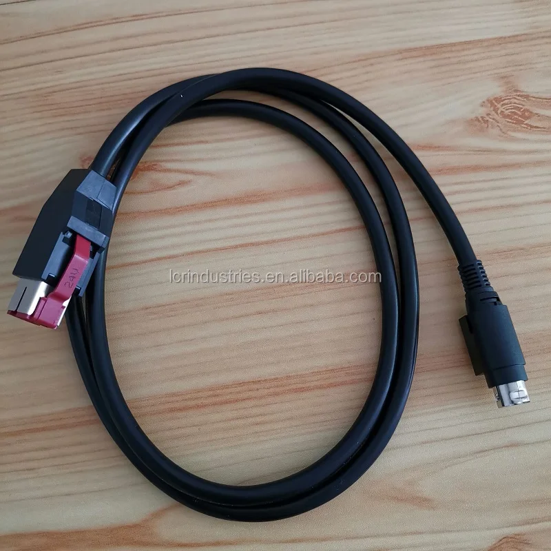 USB B Male to 24v Powered Usb Cable for Printer POS Power Cable