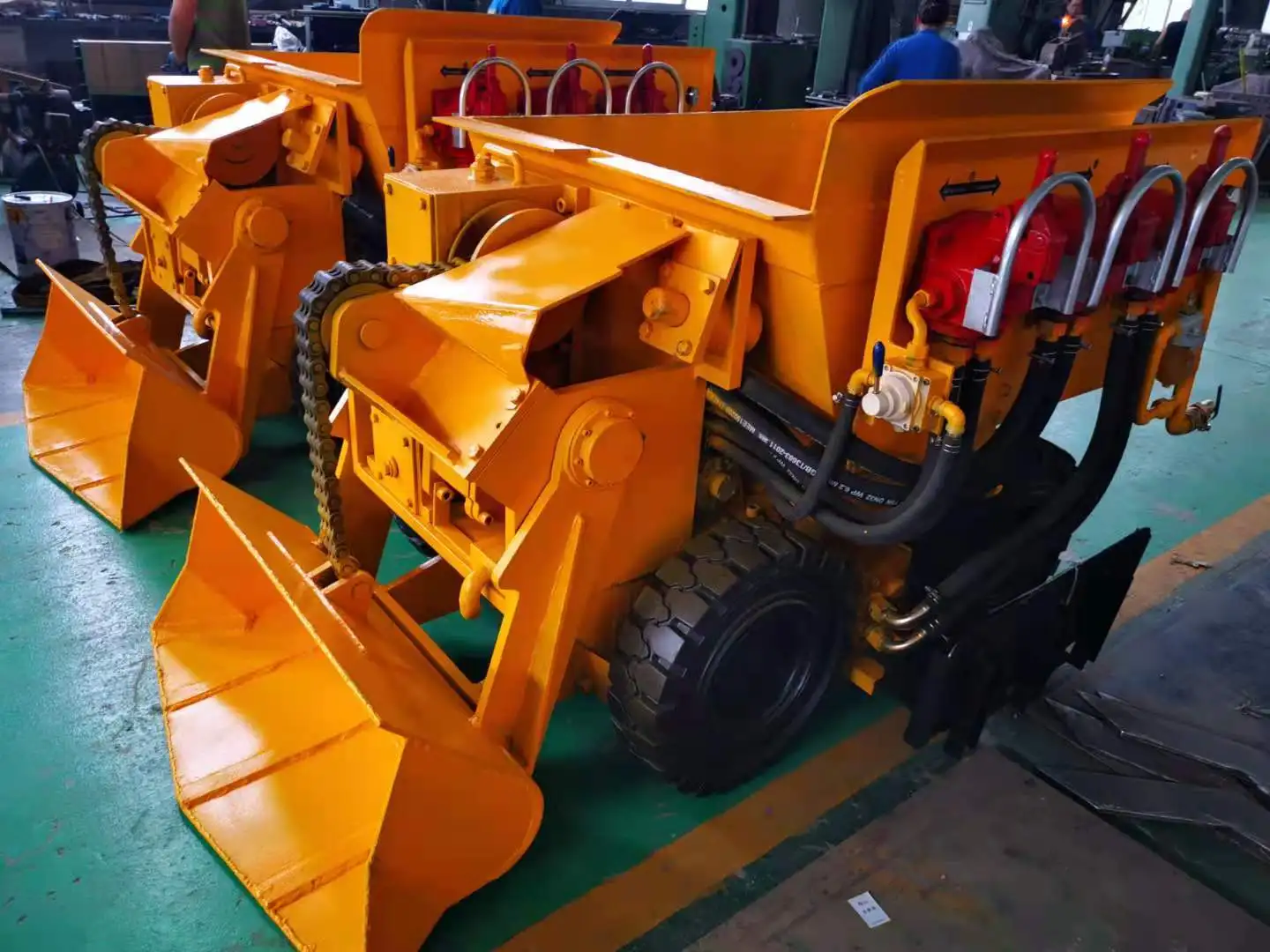 Underground Mine Use Pneumatic Stone Loader Wheel Tram Model C-13 With ...