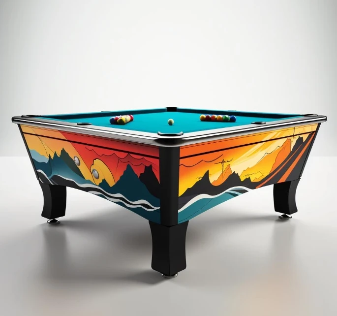 New Art Graffiti Line Series High Quality Billiards Table - Buy ...