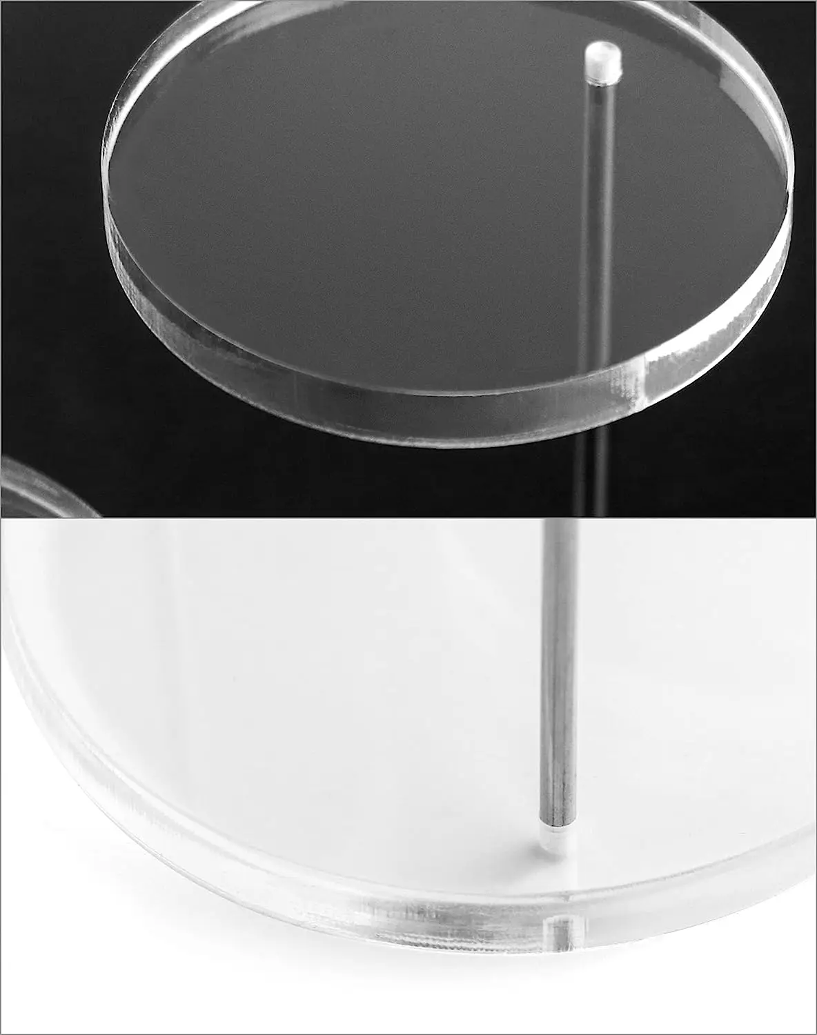 Round Acrylic Products Display Riser Stands,3 Tier Jewelry Display ...