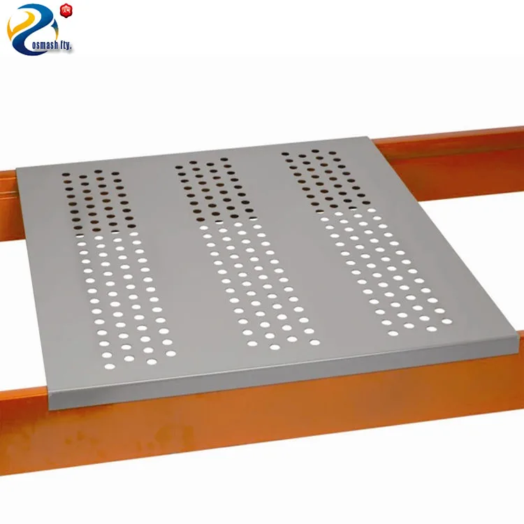 Used Industrial Warehouse Perforated Metal Shelving Rack Wire Decking ...