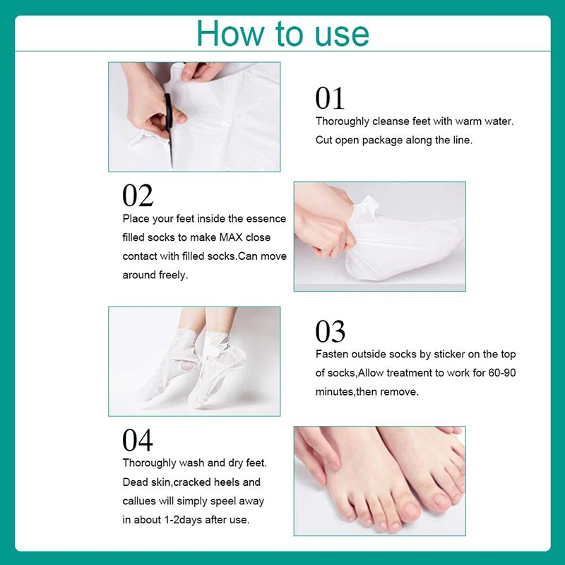 Korean Foot Mask Cruelty-free Peeling Moisturizing And Organic Aloe ...