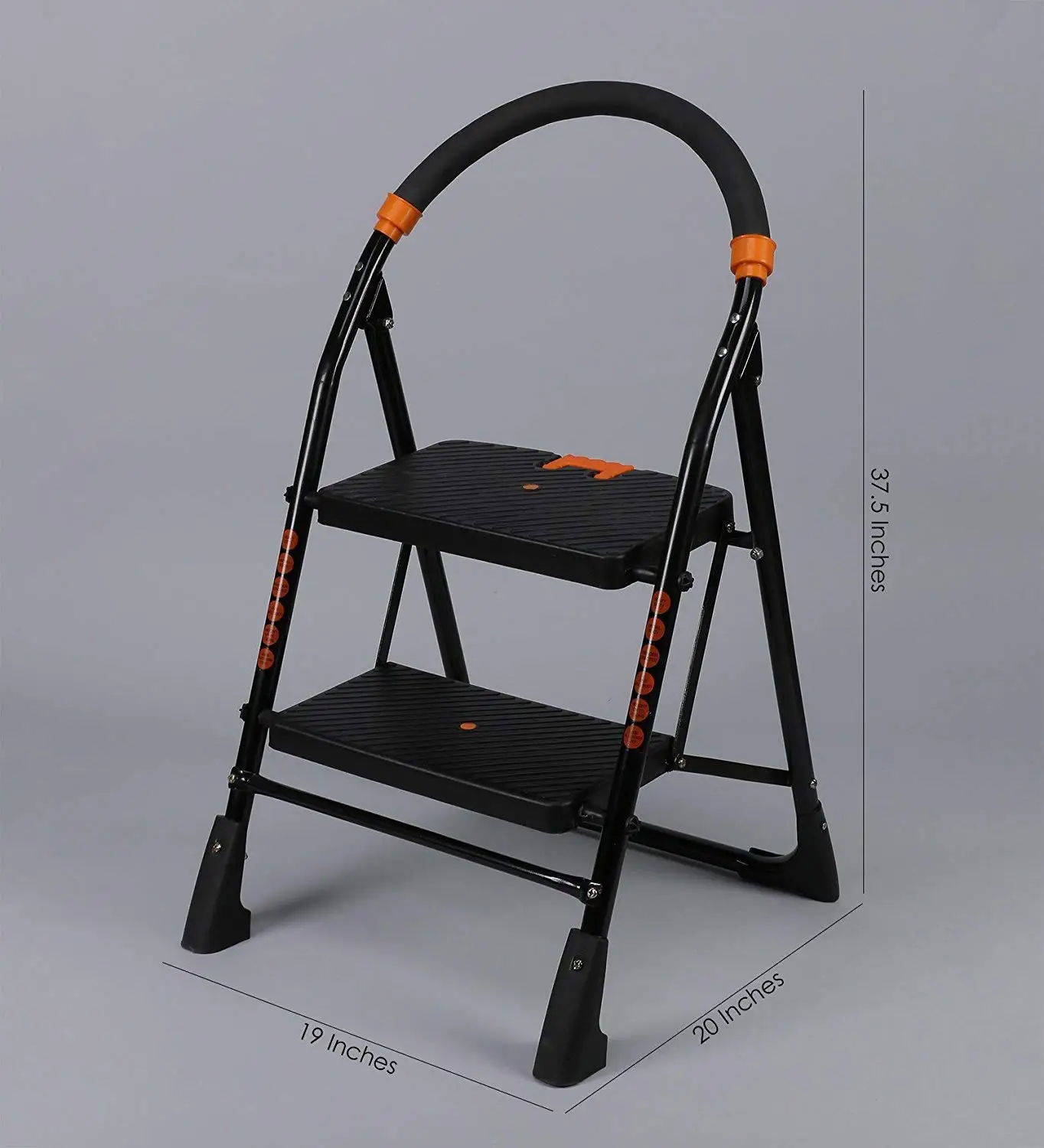 Parasnath Black Diamond Ladder 2 Step Heavy Folding Step Ladder with ...