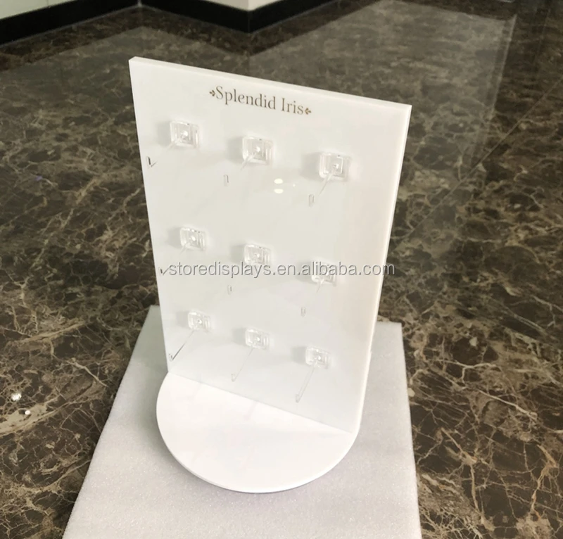 Custom Counter Rotating Acrylic Hook Jewelry Display Stand,Spinner ...