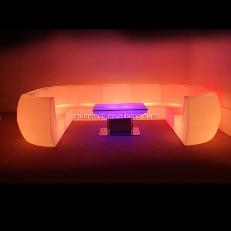 Illuminated LED Sofa - Stylish & Durable Bar Furniture