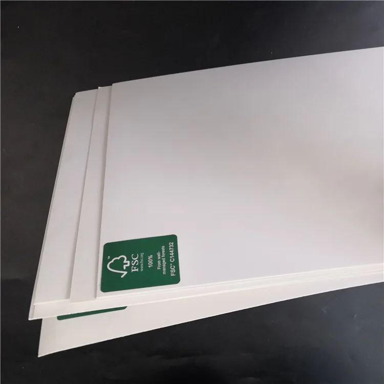 Fsc Certified 350gsm 400gsm Sbs Cardboard For Sock Packaging 70 * 100cm ...