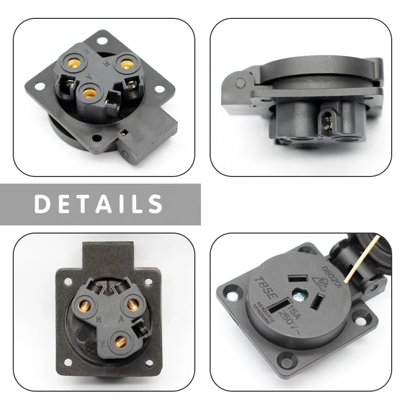 Australian Waterproof Cover Socket Outlet Power Socket Schuko