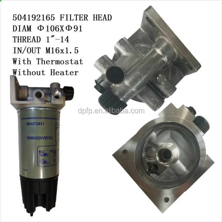 Fuel Filter Housing 504192165 Md5790prv10rcr01 With Water Sensor No ...