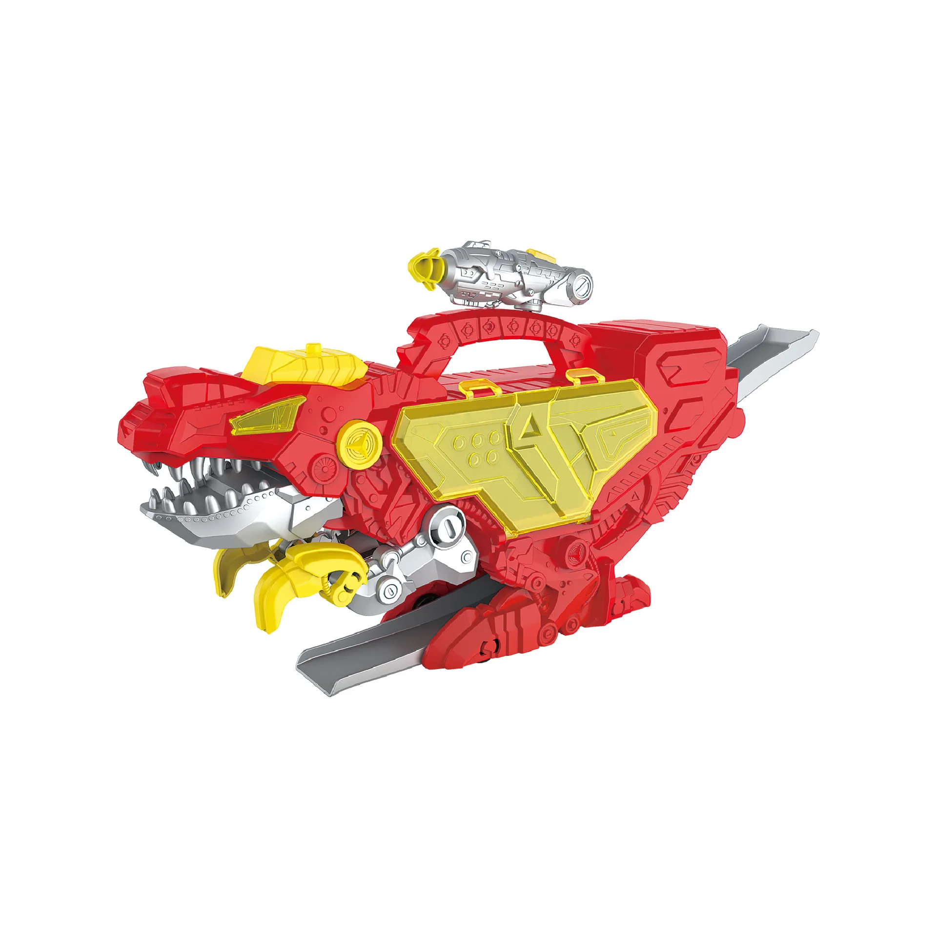 Kids Cool Multi Function Dinosaur Launch Storage Transporter Rail Track ...