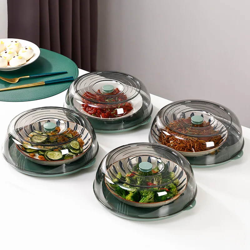 Multi Layer Stackable Dust Proof Plate Food Cover Round Dish Cover ...