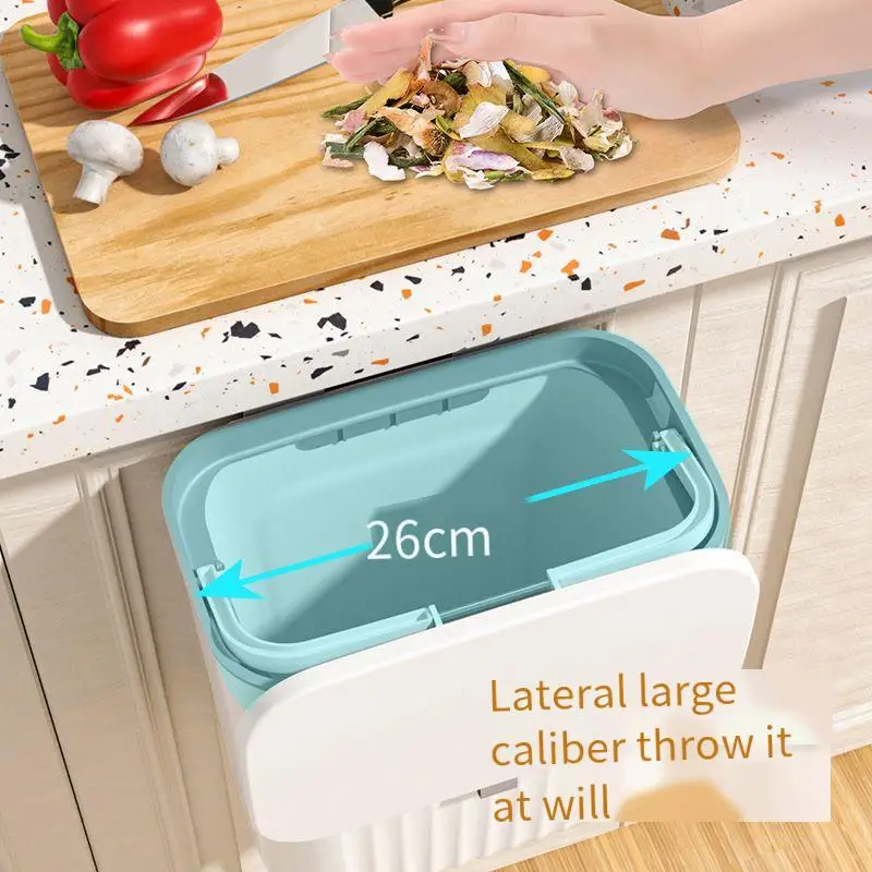 9L Wall Mounted Kitchen Waste Bin - Eco-Friendly & Stylish