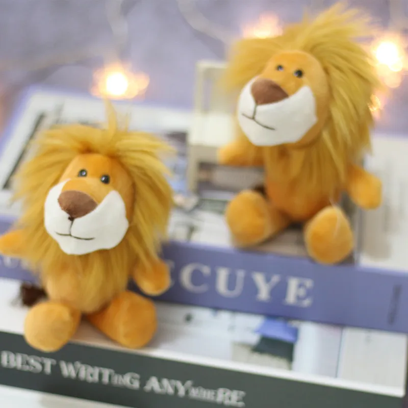 Adorable Little Lion Plush Keychain with Digital Printing