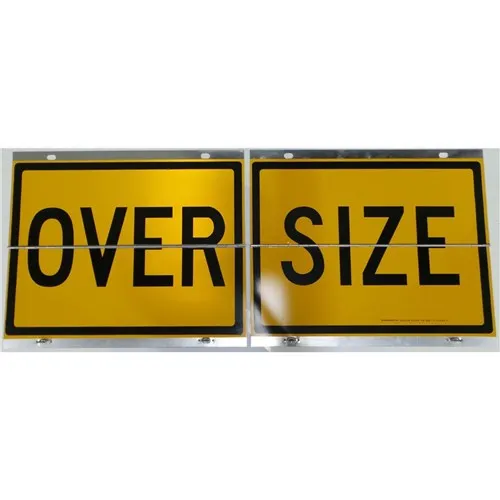 ROAD TRAIN / LONG VEHICLE HINGED 2 PIECE 600 X 250MM CLASS 2 REFLECTIVE ...