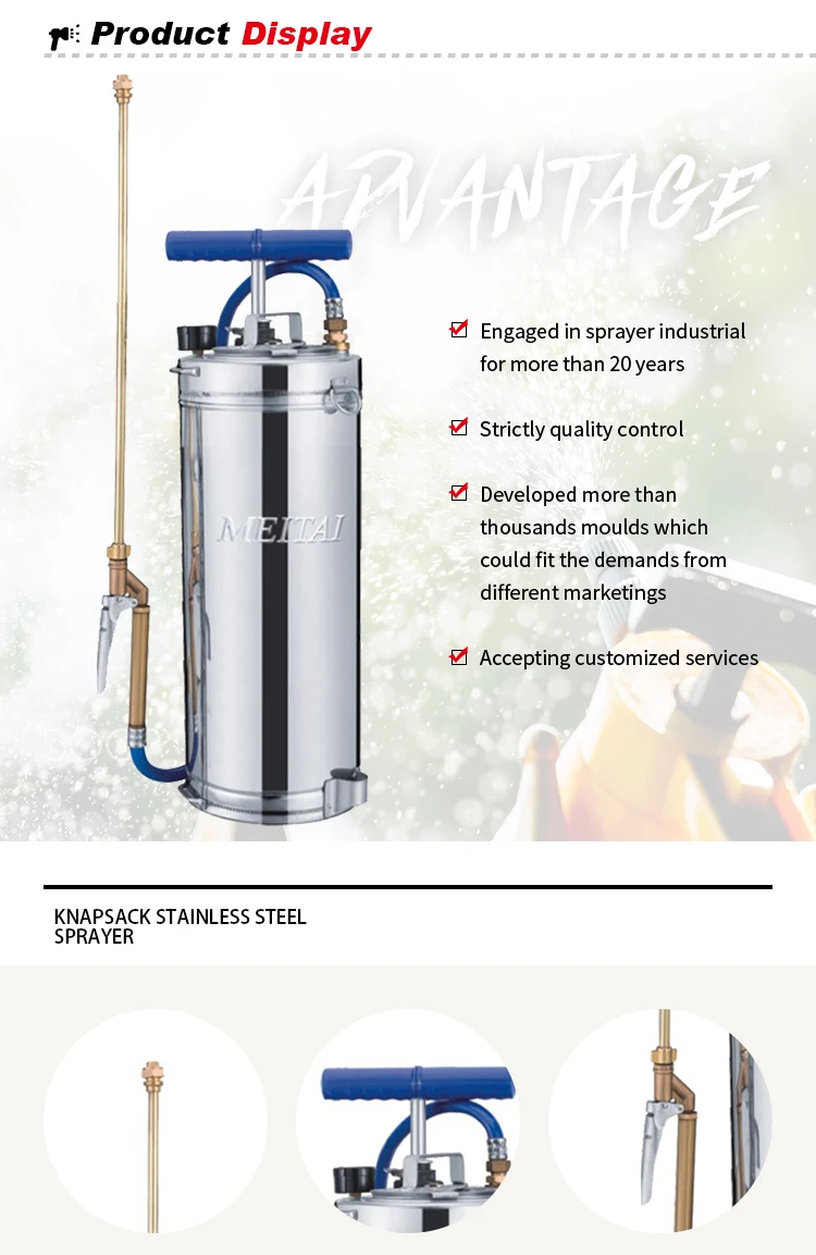 Ss 304 Spraying Pump 10litre High Pressure Pest Control Garden ...
