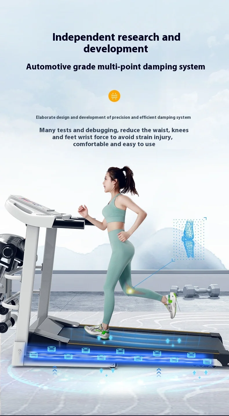 Gym Treadmill Electric - Power Max Running Machine Home Use