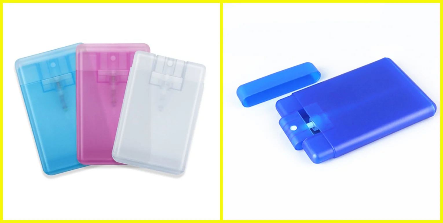 Free Sample 10ml 20ml Clear White Plastic Credit Card Pocket Size Empty ...