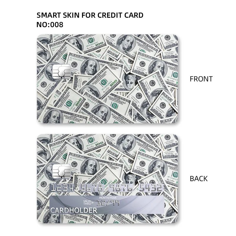 Credit Card Sticker With Anime Style Trippy Vinyl Sticker For Credit ...