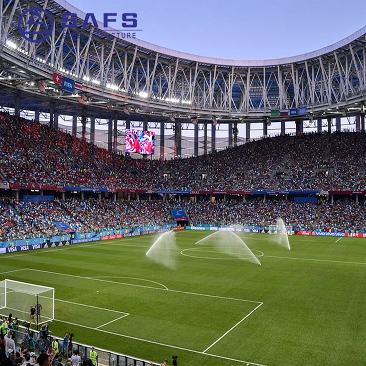 Low Cost Prefabricated Steel Sports Hall Football Stadiums