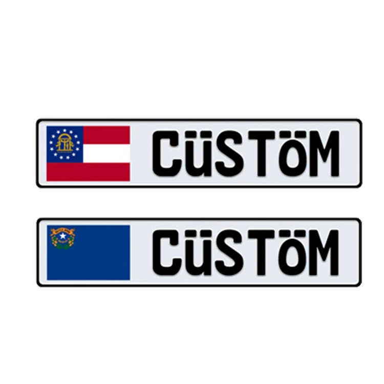 European Custom Cheap Aluminium Mauritius Car License Number Plate ...