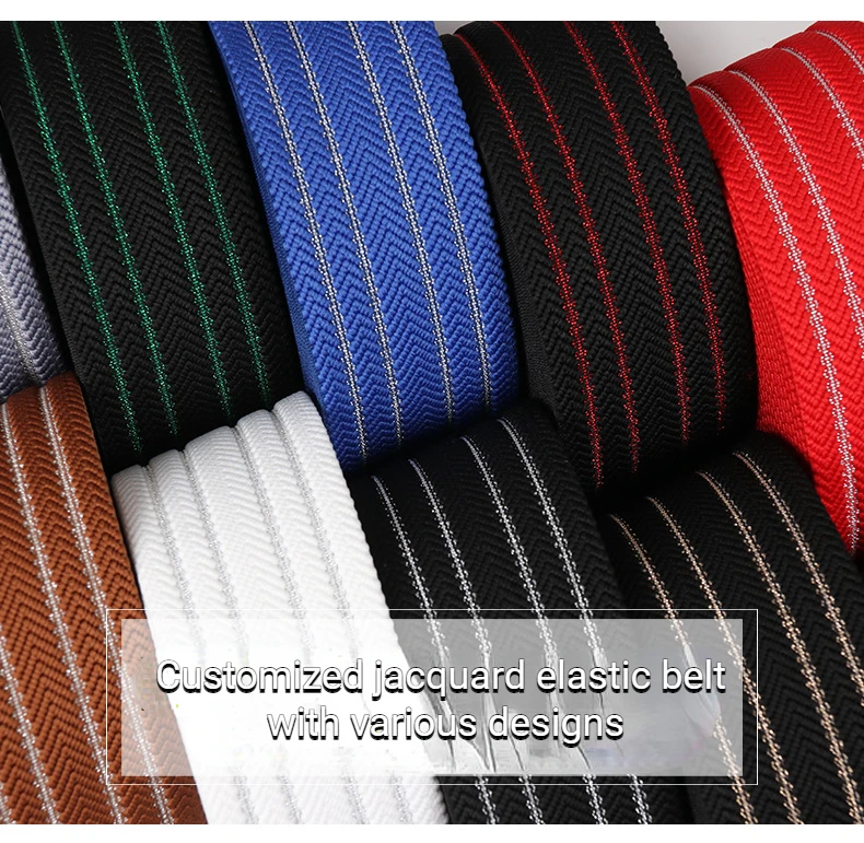 Gold And Silver Colored Onion Elastic Band 5cm Herringbone Waistband ...