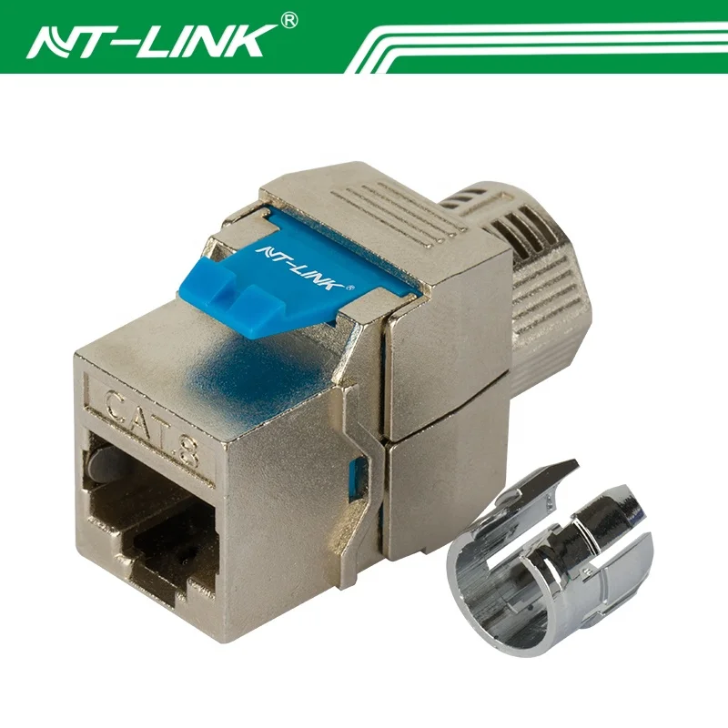 Cat8 Rj45 Terminal Jack Keystone Cat 8 Patch Panel Module Stp Keystone Jack - Buy Cat8 Shielded ...