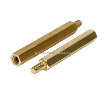 Brass Plain Male-female Threaded Hex Standoff Spacers M2.5 M3 M4 M5 M6 ...