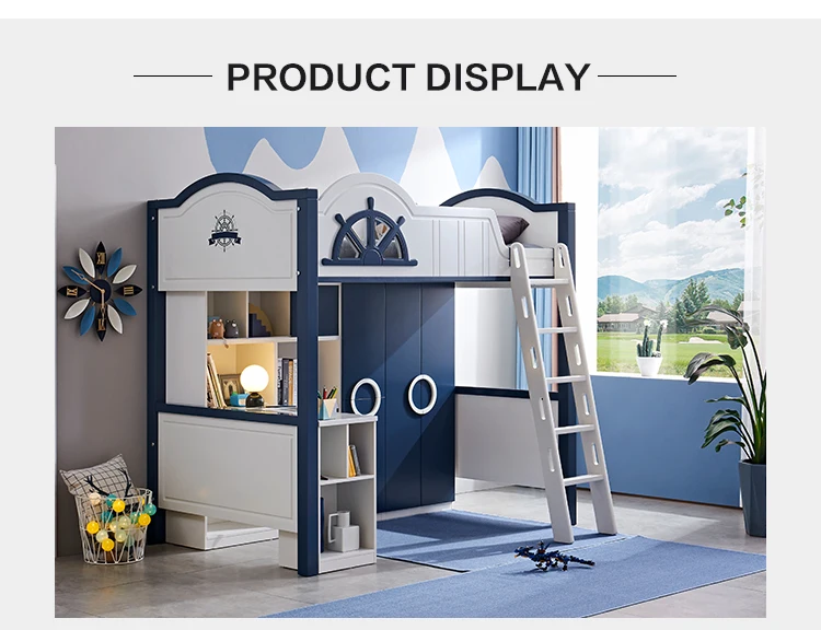 121319 Mdf 2020 Mdf Wood Custom Kids Children Bed Bunk Bed With Ladder ...