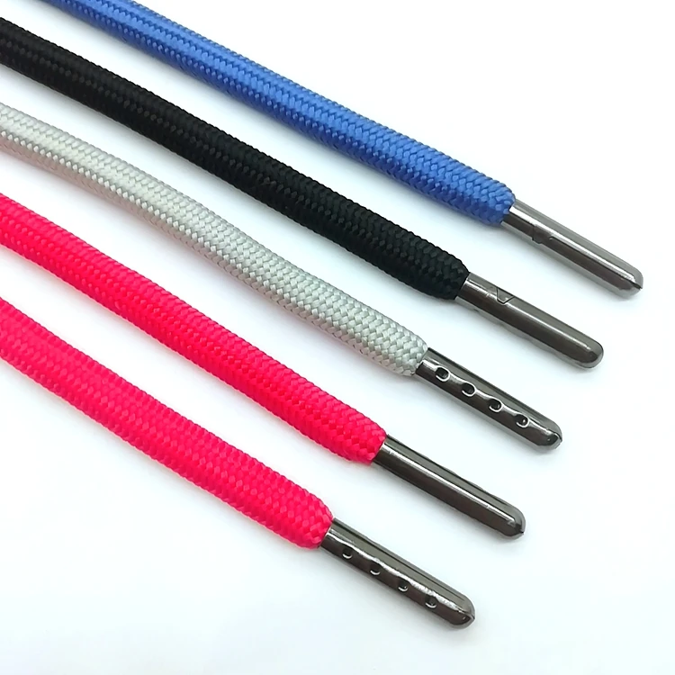 Wholesale Garment Customized Draw Cord Hoodie Cords with Custom Tip