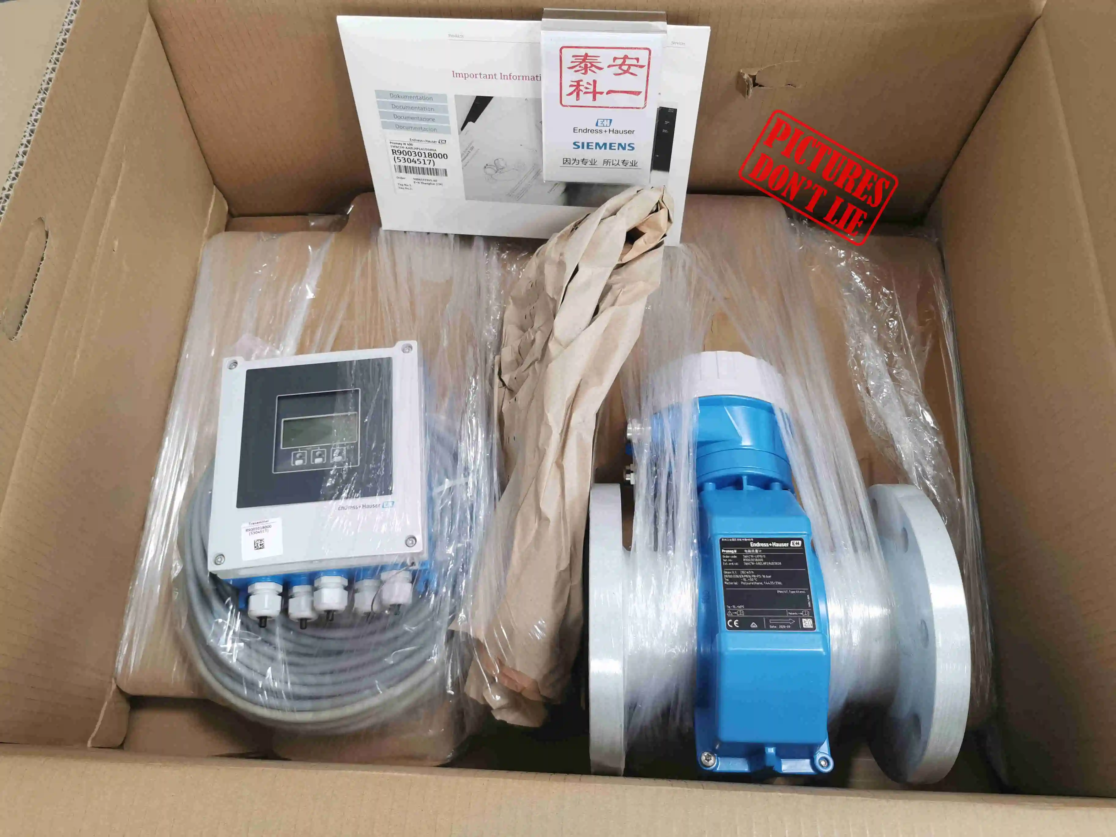 Endress+hauser Promag W300 E+h Electromagnetic Flowmeter 5w3b25 Proline ...