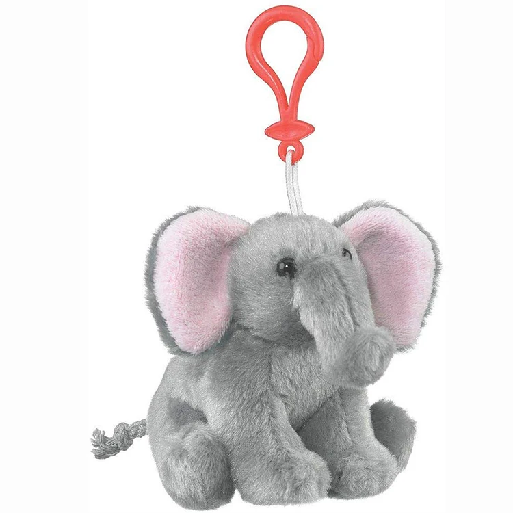 Custom Cute Lifelike Small Cartoon Stuffed Animal Plush Tiger Keychain