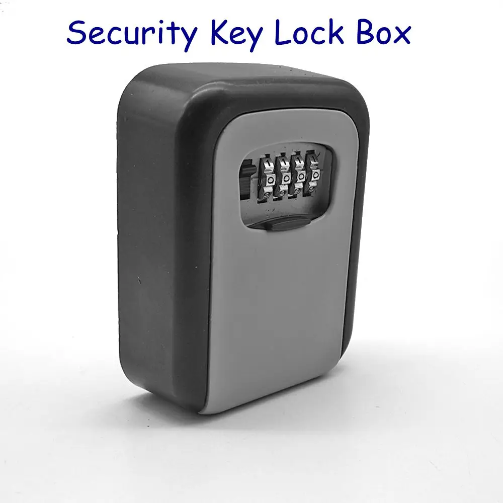 4-digit Combination Code Wall Mounted Key Storage Lock Box For House ...