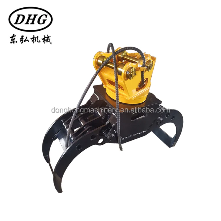 Dhg-02 Hydraulic Wood Grapple Hydraulic Log Grapple Excavator Grapple ...
