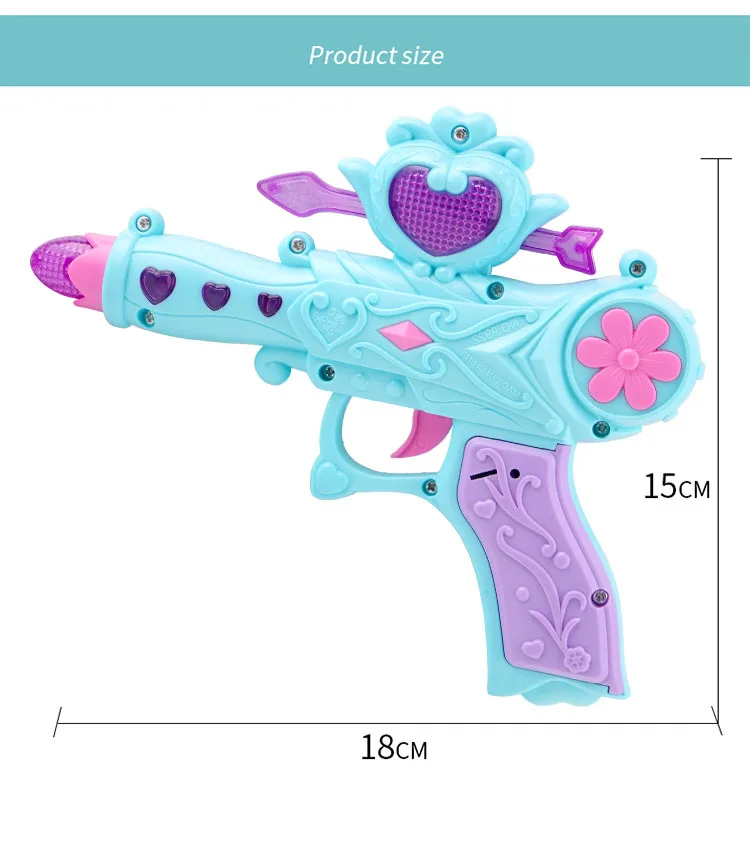 1-2 Children's Toy Gun Light Music Electric Gun Sound Light Plastic Toy ...