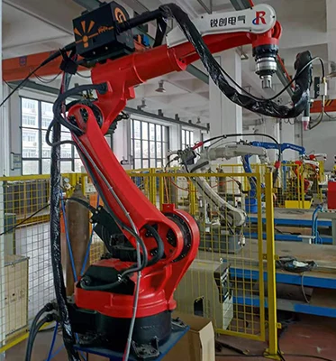 6 Axes Mig Mag Soudage Robot Machine Gamme 1450mm Avec Source D ...