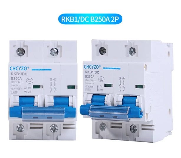 CHCYZO DC MCB 10KA 1P 2P 12V-125V for Electric Vehicles