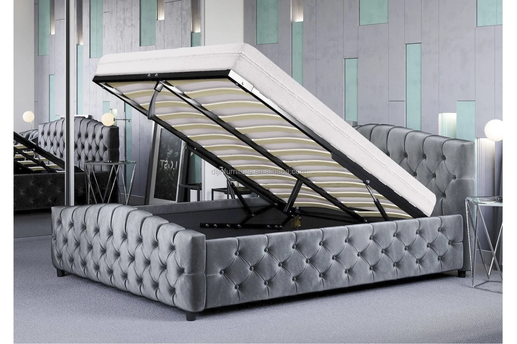 European Simple Bed Modern Bed Frame - Buy Lift Up Bed Frame,Western ...