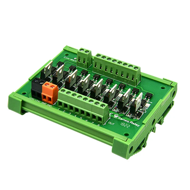 8-channel Transistor Output Relay Module for Circuit Protection