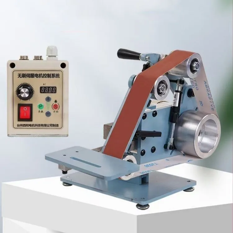 750w Desktop Small Metal Belt Sander Horizontal Industrial Metal Sander ...